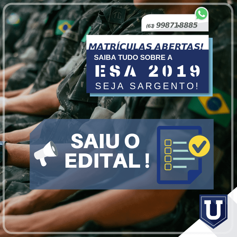 Saiu o Edital! Saiba tudo sobre o Concurso da ESA